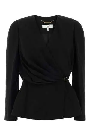Chloé Crepe Top - Black