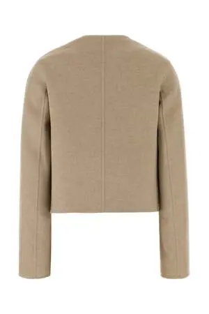 FERRAGAMO Sand Wool Blend Blazer