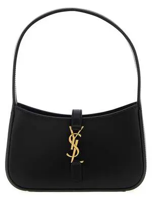 Saint Laurent Hobo Le 5 À 7' Mini Handbag - Black