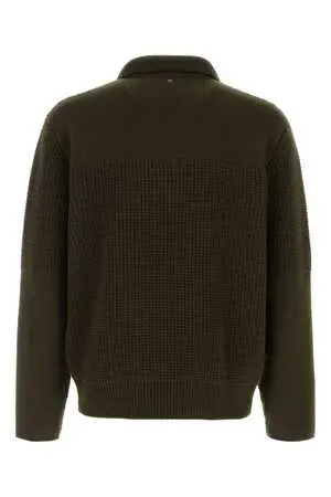 FERRAGAMO Olive Wool Sweater