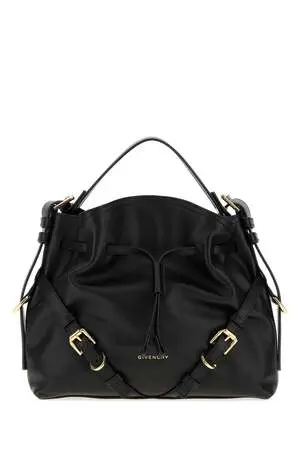 Givenchy Leather Small Voyou Bucket Bag - Black