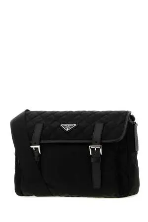 Prada Fabric Crossbody Bag - Black