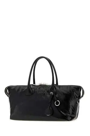 Miu Miu Vitello Leather Handbag - Black