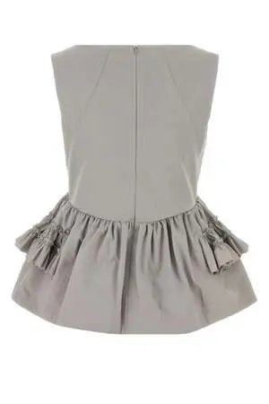 Dries Van Noten Grey Cotton Casey Top