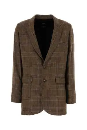 A.p.c. Embroidered Wool Annie Blazer - Multicolor