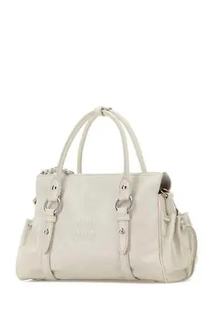 Miu Miu Leather Handbag - White