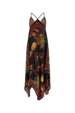 Blumarine Printed Twill Dress