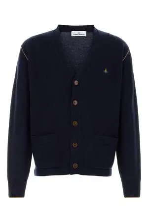 VIVIENNE WESTWOOD Navy Wool Blend Alex Cardigan - Blue