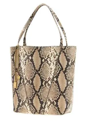 Chloé Printed Leather Spin Shopping Bag - Multicolor