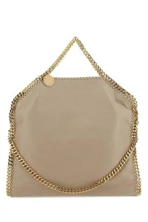Stella McCartney Cappuccino Shaggy Deer Falabella Fold Over Handbag - Brown