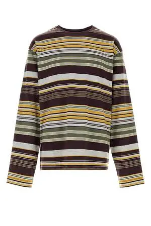 Dries Van Noten Embroidered Cotton Oversize Hember T-shirt - Multicolor