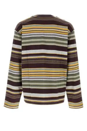 Dries Van Noten Embroidered Cotton Oversize Hember T-shirt - Multicolor