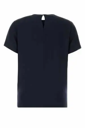 Max Mara Silk Pagano T-shirt - Blue