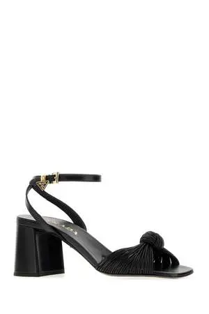 Prada Leather Sandals - Black