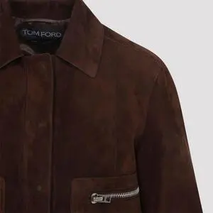 TOM FORD Lamb Suede Bomber Jacket