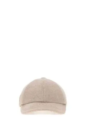 Max Mara Cappuccino Cashmere Lancia Baseball Cap - Brown