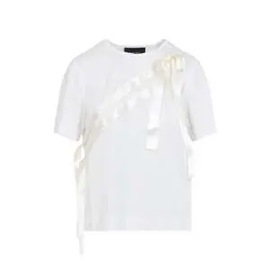 Simone Rocha Bow Sash Easy T-shirt - White