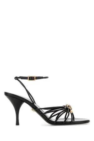 Versace Nappa Leather Sandals - Black