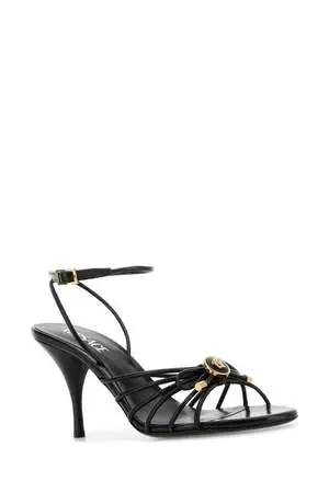 Versace Nappa Leather Sandals - Black