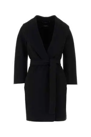 Max Mara Wool Messi Coat - Black