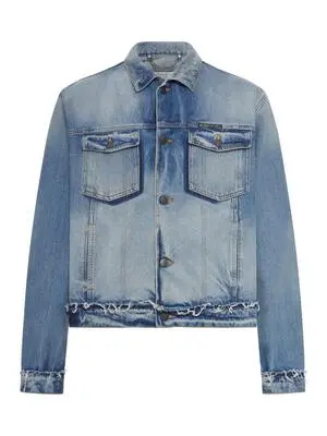 MAISON MARGIELA Cotton Denim Caban - Multicolor