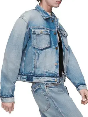 MAISON MARGIELA Cotton Denim Caban