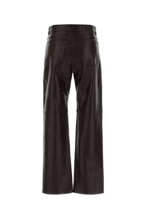 Max Mara Lamb Leather Pants - Brown