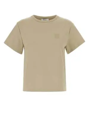 Max Mara Max Mara Women Sand Stretch Jersey Quagga T-Shirt Brown