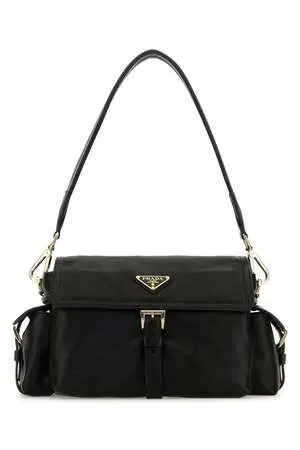 Prada Nappa Leather Explore Shoulder Bag - Black