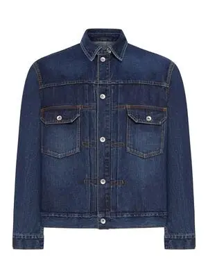 Sacai Cotton Denim Jacket - Blue