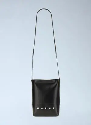 Marni Shoelace Strap Crossbody Bag - Black