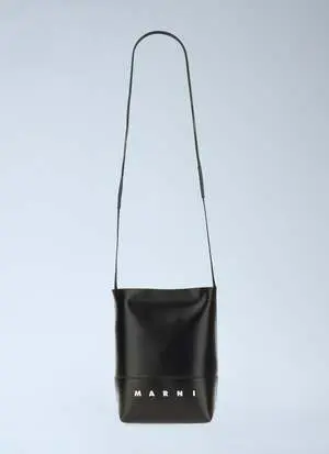 Marni Shoelace Strap Cross Body Bag - Black