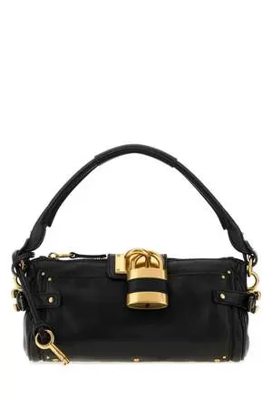 Chloé Leather Paddington Shoulder Bag - Black
