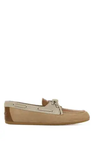 Miu Miu Leather And Suede Loafers - Multicolor