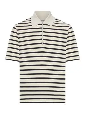 JIL SANDER Short-sleeved Polo Shirt Made Of Cotton Jersey - Multicolor