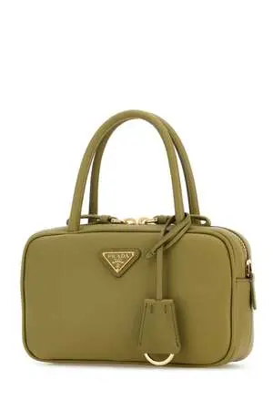 Prada Sage Leather Handbag