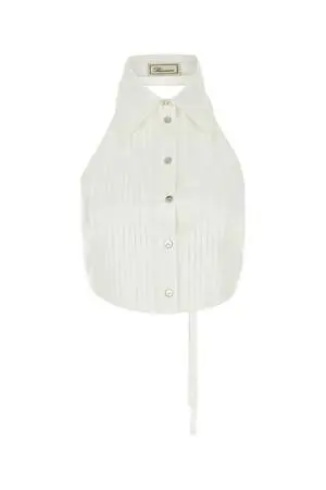 Blumarine Poplin Vest - White