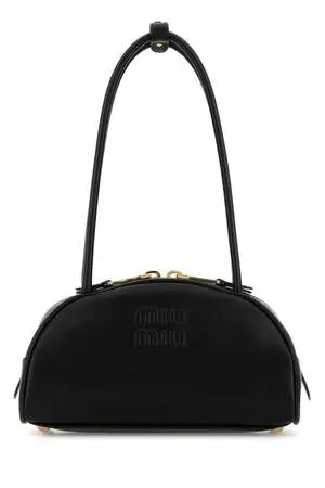 Miu Miu Leather Beau Shoulder Bag - Black