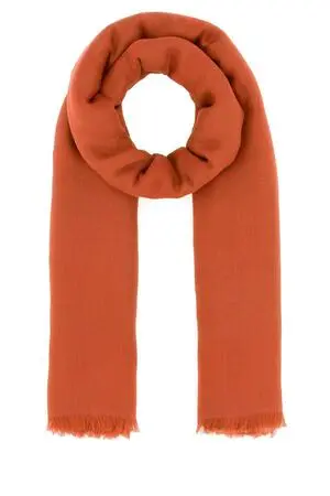 Max Mara Cotton Blend Aeremi Scarf - Orange