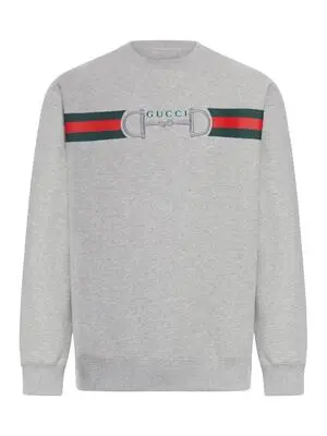Gucci Cotton Jersey Sweatshirt With Printed Logo