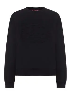 Gucci Brushed Cotton Jersey Sweatshirt With Logo - Black