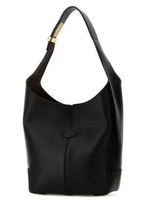 TOD'S Leather Bucket Bag - Black