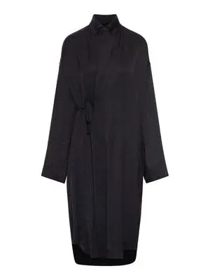 Balenciaga Cocoon Wrap Dress - Black