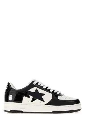 A BATHING APE Two-tone Leather Staâ„¢ Sneakers