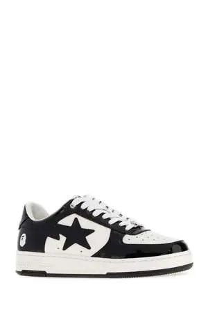 A BATHING APE Two-tone Leather Staâ„¢ Sneakers