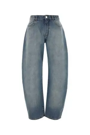 Alaïa Denim Wide-leg Jeans - Blue
