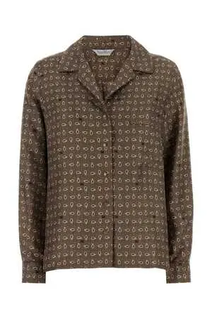 Max Mara Printed Silk Disco Shirt - Multicolor