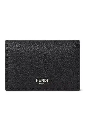 Fendi Saddlery Card Holder - Black
