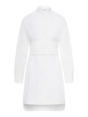 Alaïa Cotton Poplin Wallet Dress - White