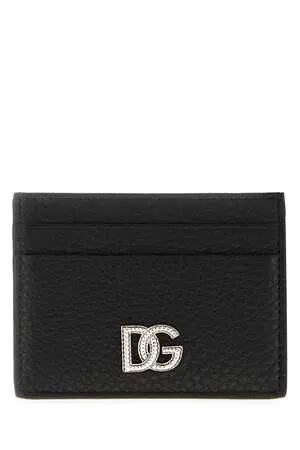 Dolce & Gabbana Leather Card Holder - Black